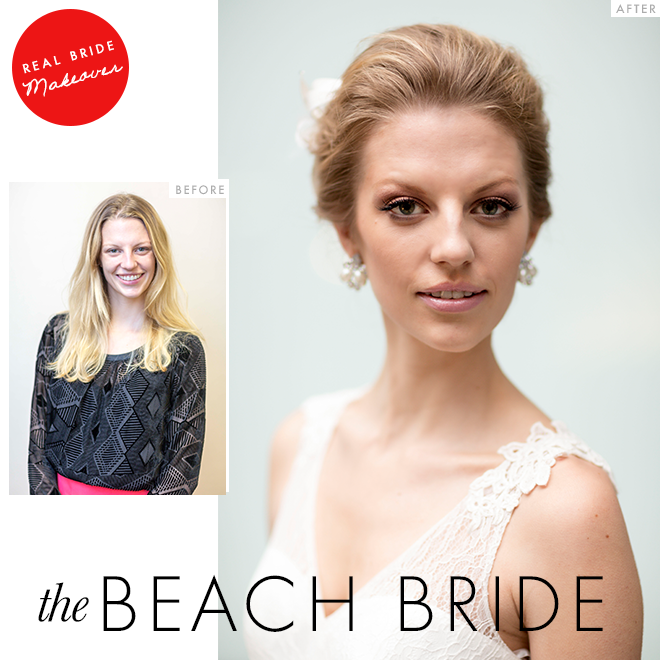 Real Bride Makeover: Modern Beach Beauty